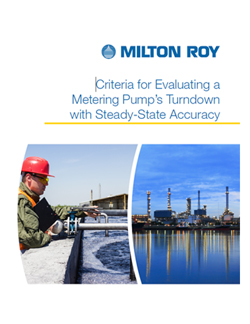 Turndown Ratio and Metering Pumps | Milton Roy