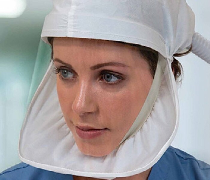 Head Cover (White) - NIOSH-Approved Head Cover | ILC Dover