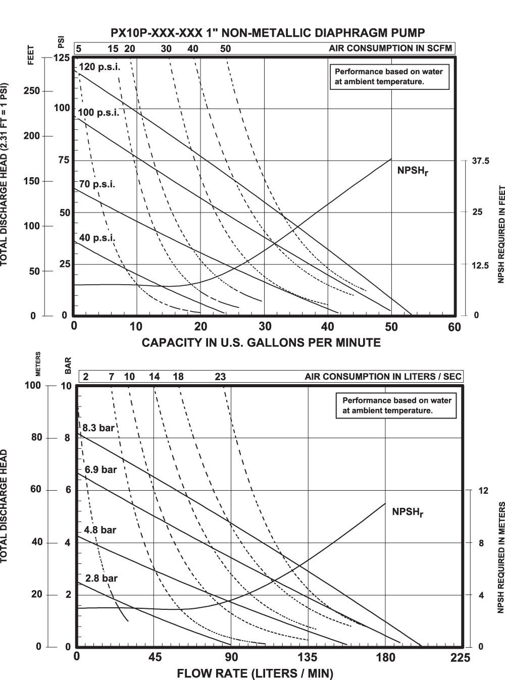 Pompe à Membranes 1" Non-Métallique | Série EXP | ARO