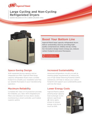 Large Cycling Refrigerated Dryers | Ingersoll Rand