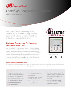 MAESTRO Universal Centrifugal Compressor Control System