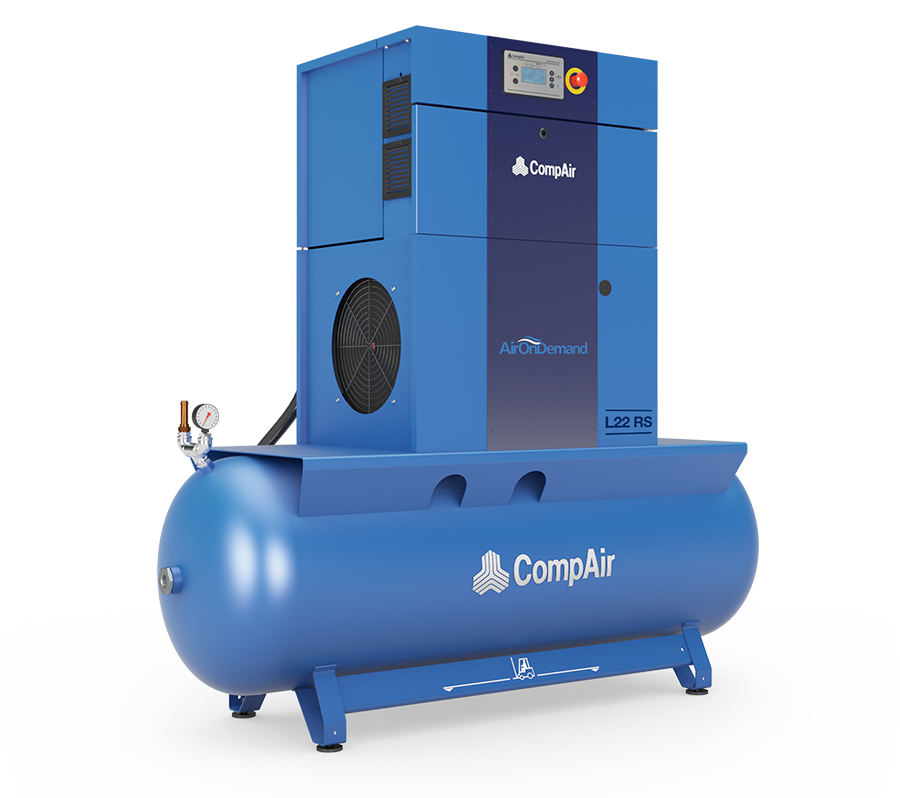 Lubricated Rotary Screw Compressor 7-22 kW | L07 - L22 RS | CompAir