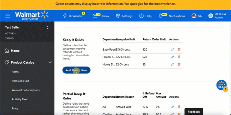 WM Keep It Configuration – ReturnPro