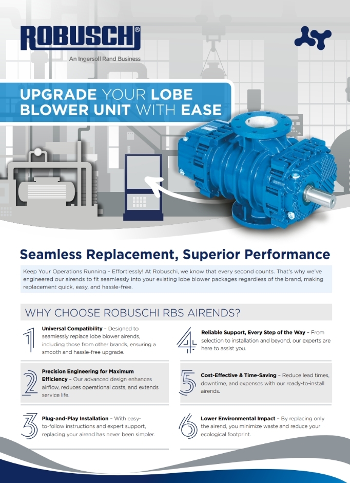 Modernisez facilement votre unité de soufflage à lobes